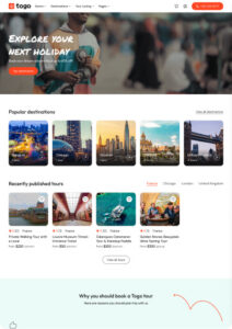 Togo – Travel & Tour Booking WordPress Theme